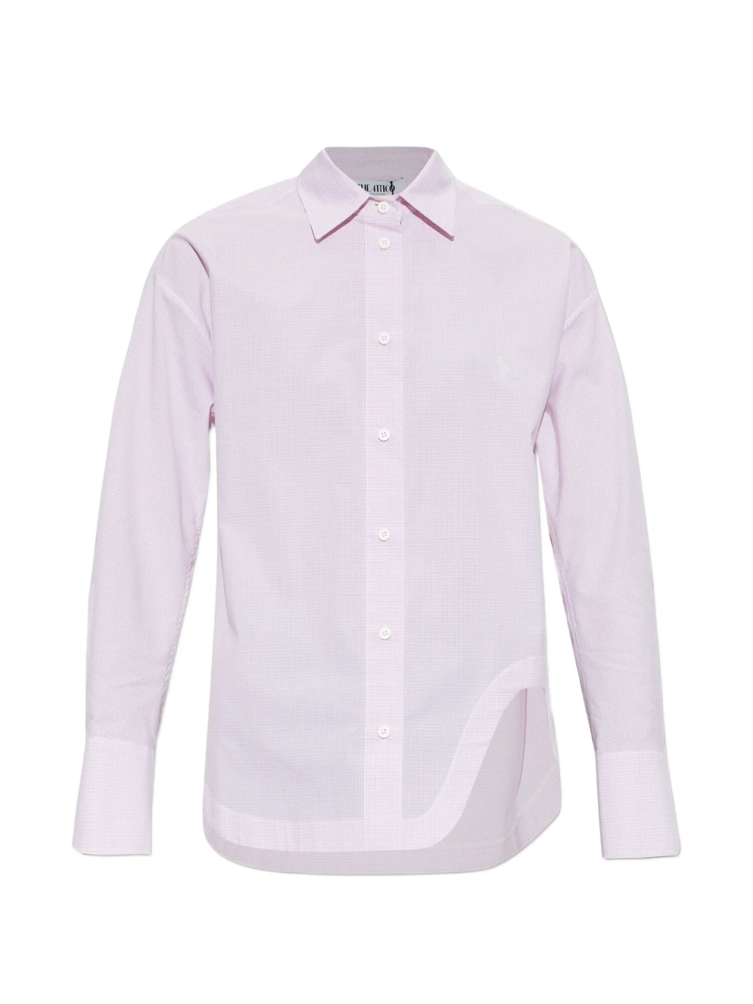 Рубашка Checked-pattern cutout-detail shirt