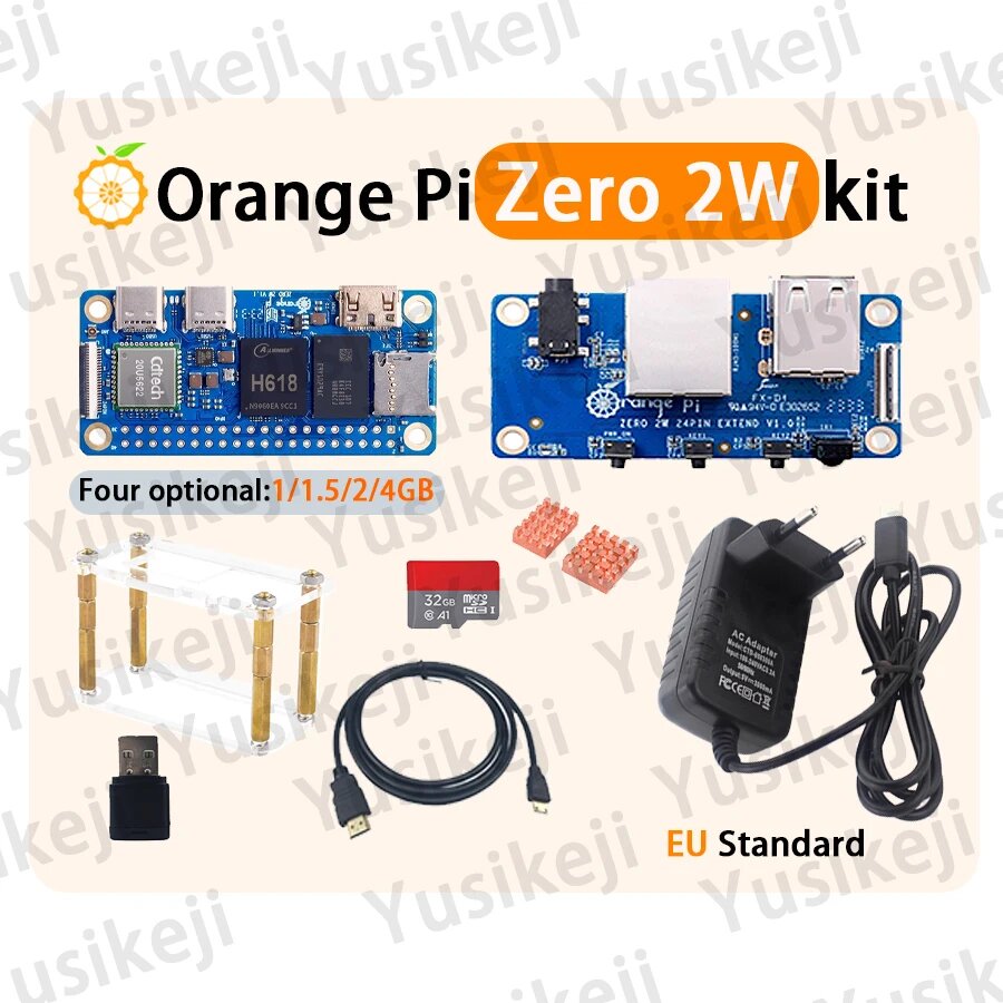 Orange pi Zero2w комплект 1/1.5/2/4 ГБ