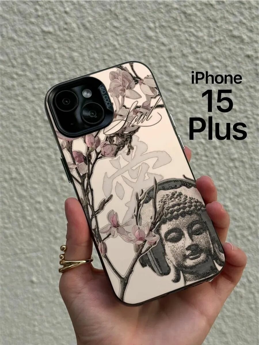Чехол на Iphone 15 Plus с сакурой