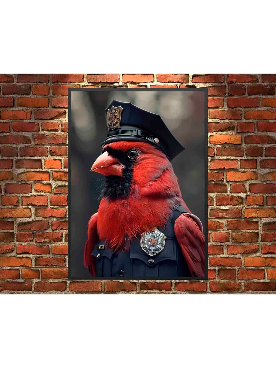 Кардинал Берд-полицейский 1, Плакат 30x42см