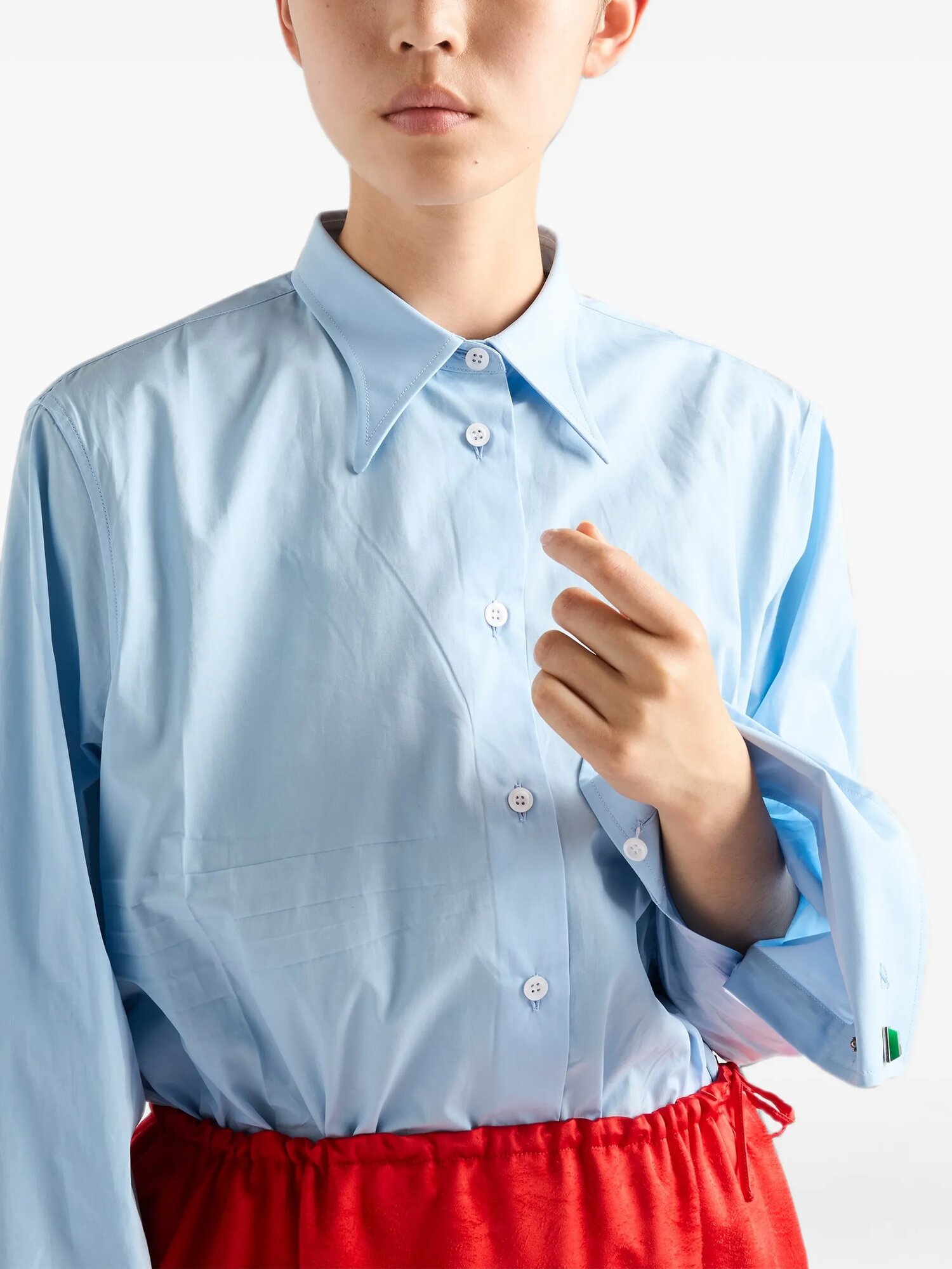 Рубашка Prada Poplin shirt, размер 38 EU — фото 1