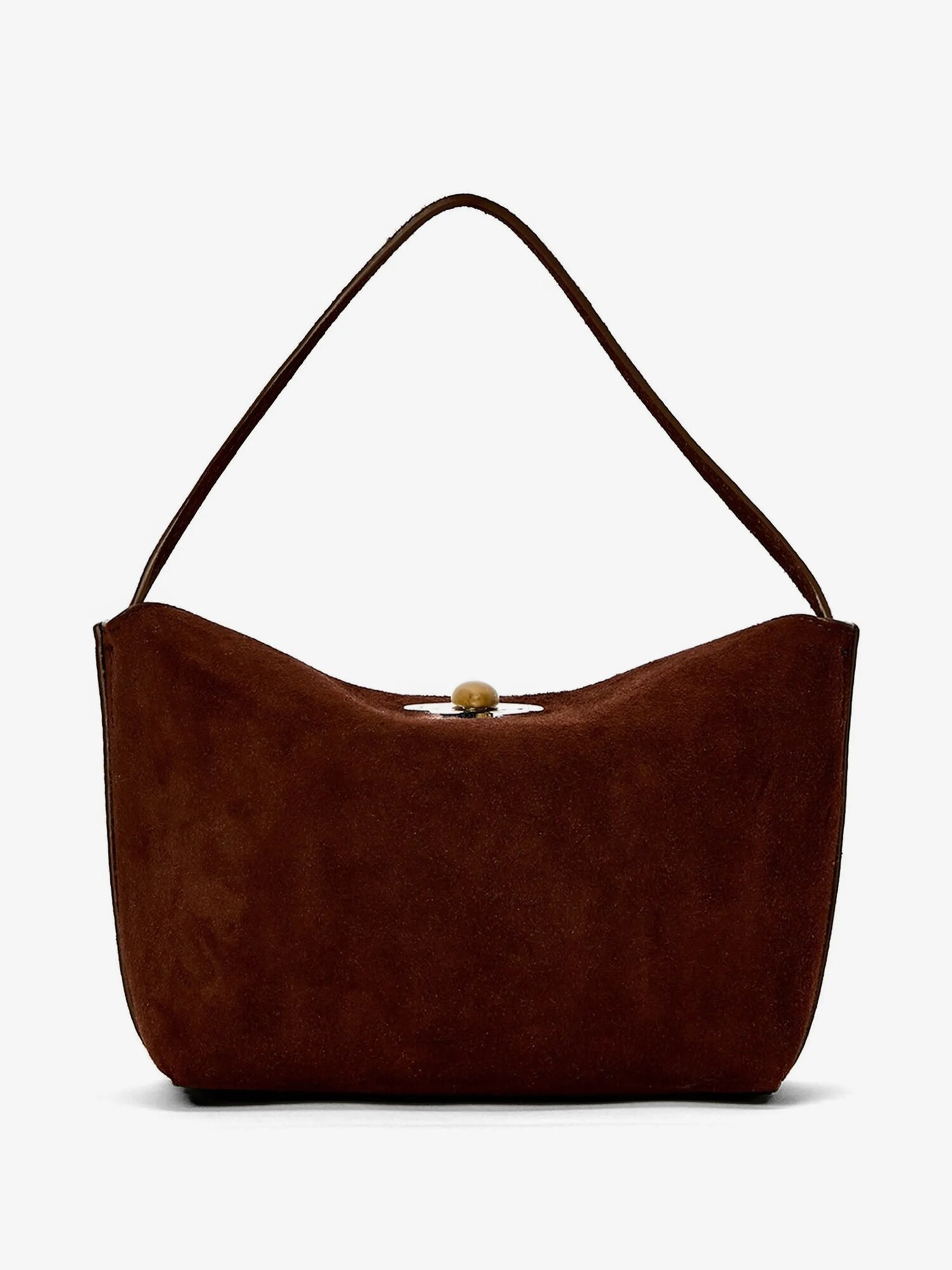 Сумка Christopher Esber Turnlock suede mini bag — фото 1