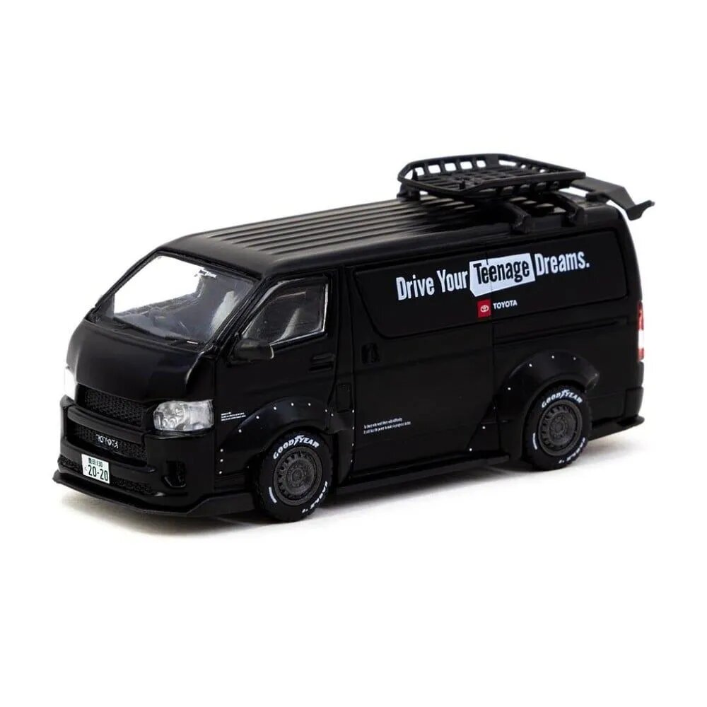 Машинка Tarmac Works 1/64 Toyota Hiace Widebody With Roof Rack Diecast Scale Model Car