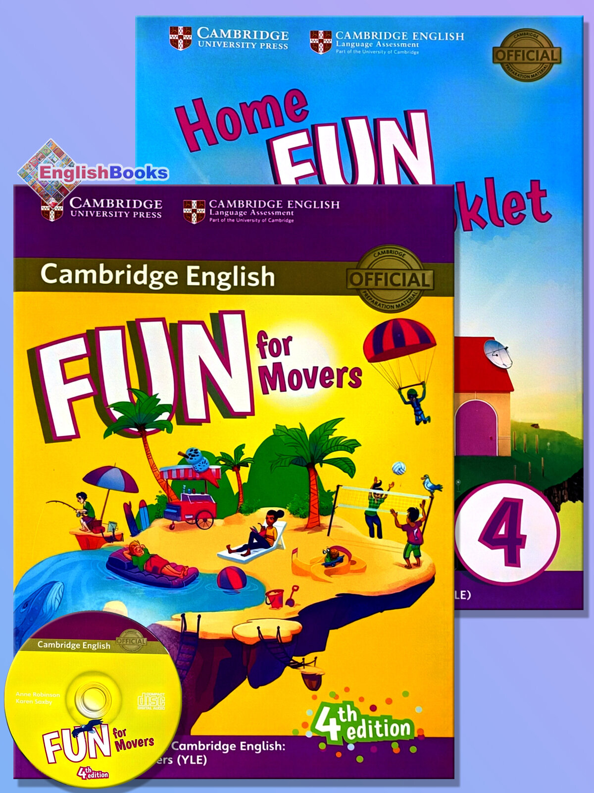 Fun for Movers + Home Booklet 4, 4 th edition , комплект с CD