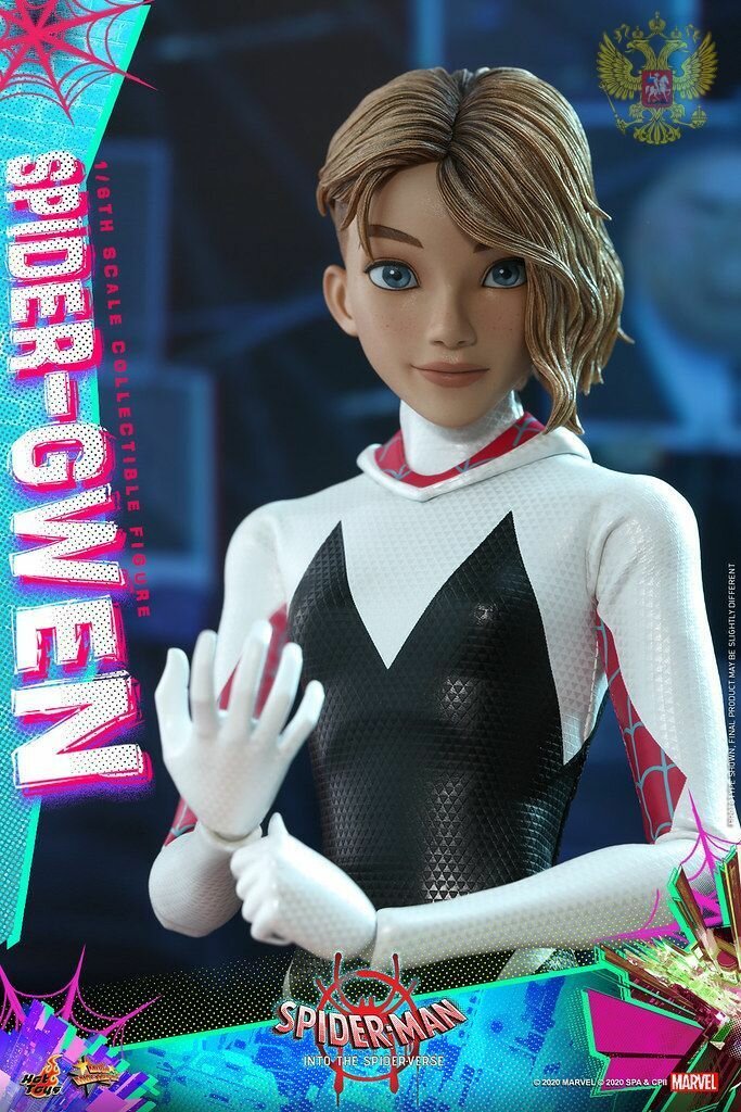 Hot Toys Человек паук фигурка, MMS576, Spider-Man: Into the Spider-Verse, 1/6th scale Gwen Collectible Figure
