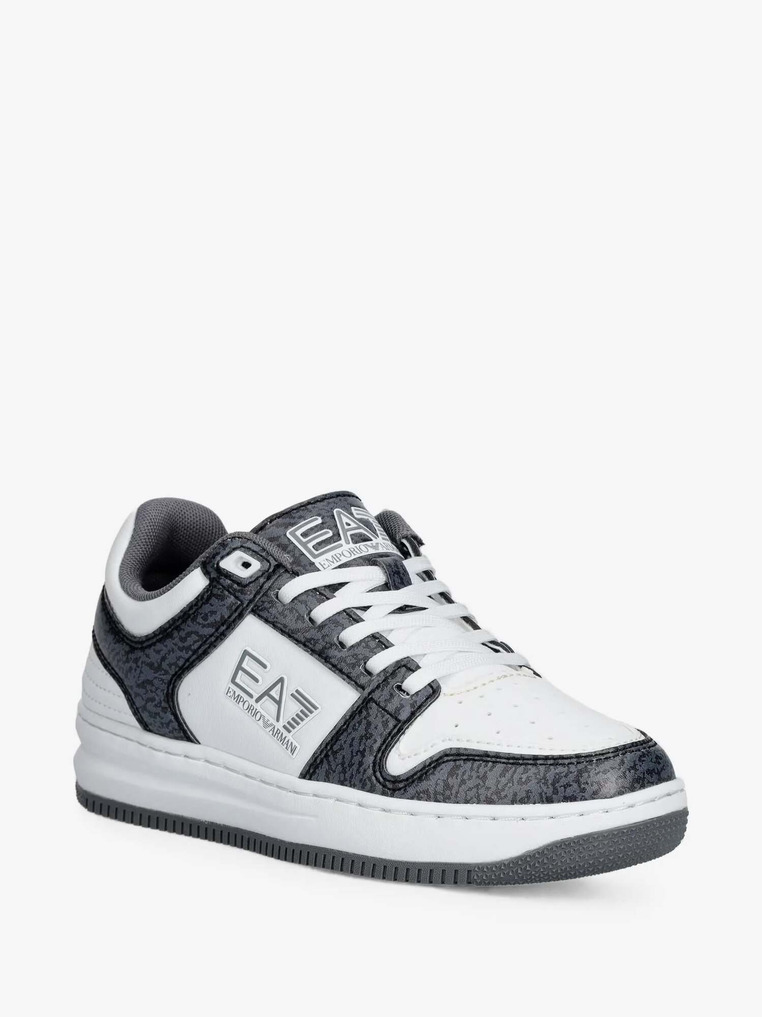 Кроссовки EA7 EMPORIO ARMANI Logo-print panelled sneakers, размер 4.5, white — фото 1