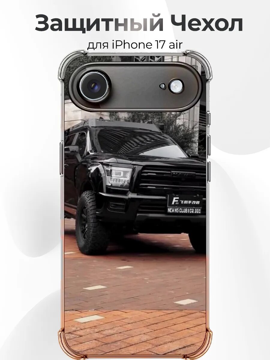 Чехол с принтом iPhone 17 Air Ford F-150 Raptor чёрный