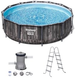 Каркасный бассейн Bestway Steel Pro Max 561PZ, 366х122 с (фильтр+лестница)