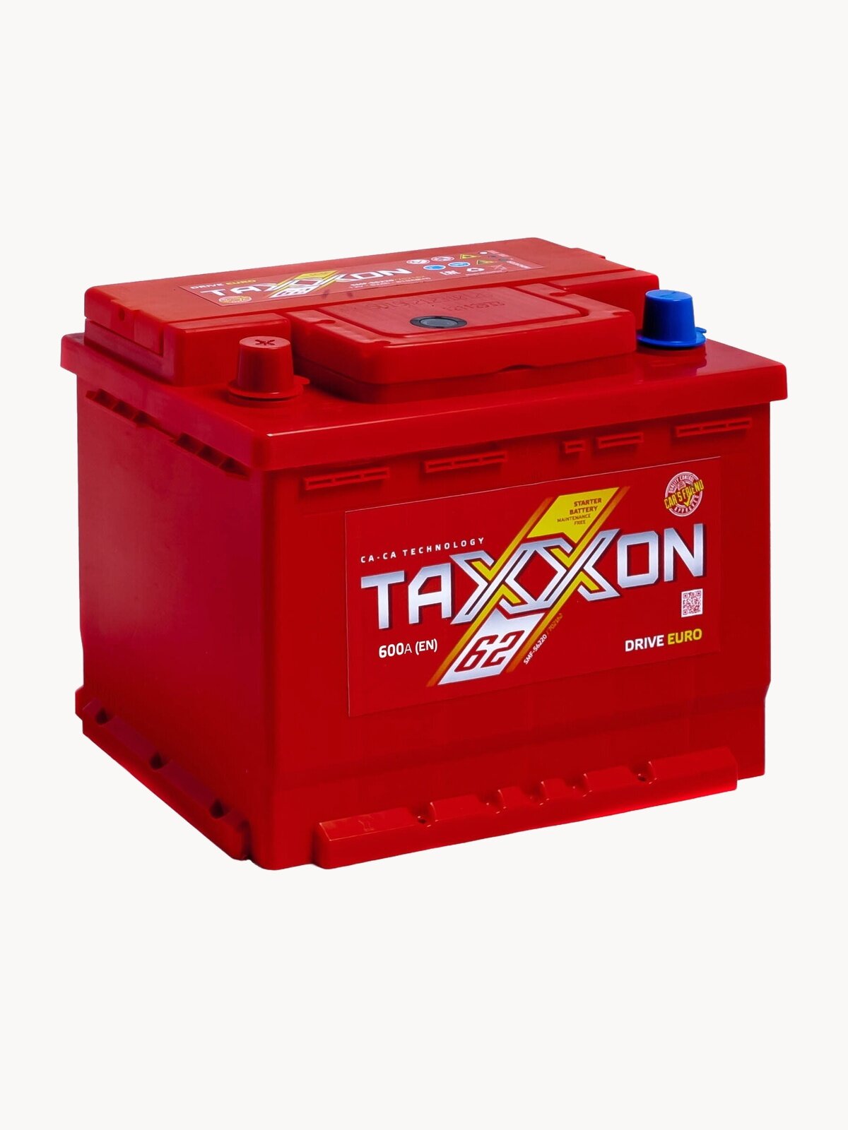 Аккумулятор TAXXON 62ач, прямая полярность, для Лада Гранта, Нива Трэвэл