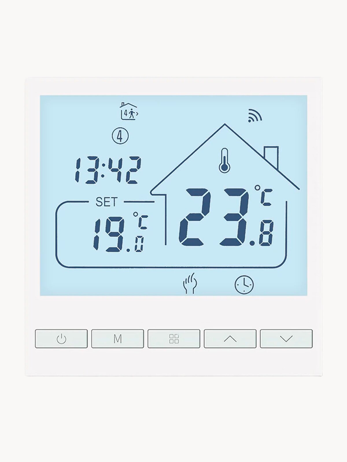Умный терморегулятор для газовых котлов / бойлеров / водонагревателей / BixtonHeat TOL-WP Wi-Fi / Термостат