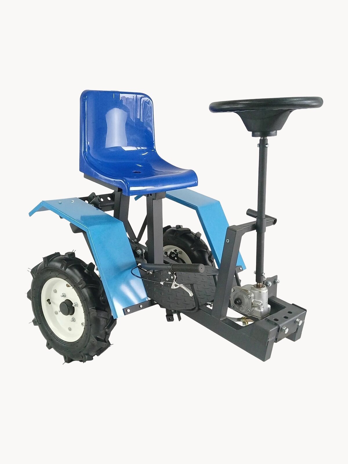 Адаптер задний АМ-6 для мотоблока (универсальный) для МБ без колес синий