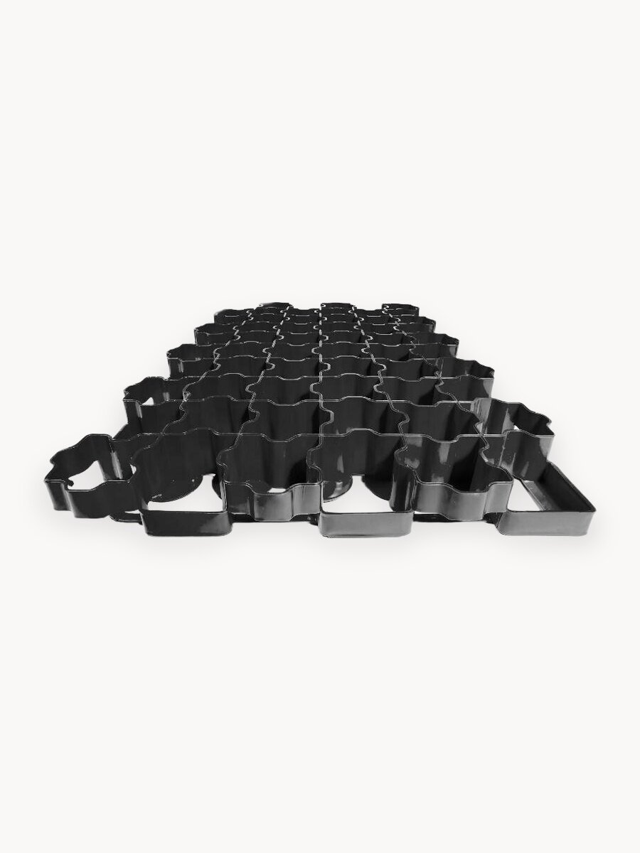 Решетка газонная усиленная миаком 40 мм черная ( модуль 640*395 мм) 4 модуля