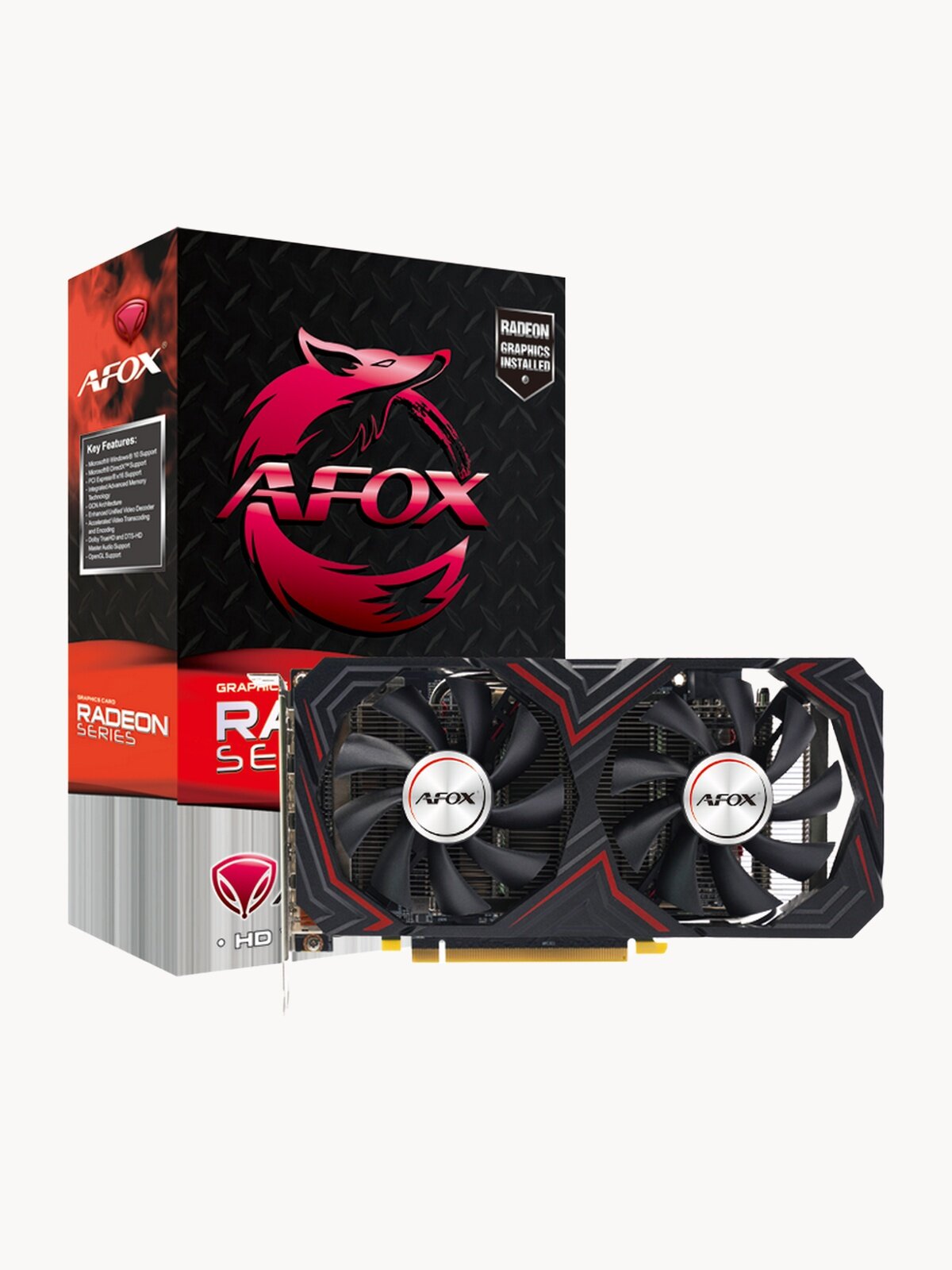 Видеокарта Afox RX580 8GB GDDR5 256bit 3xDP HDMI 2FAN RTL