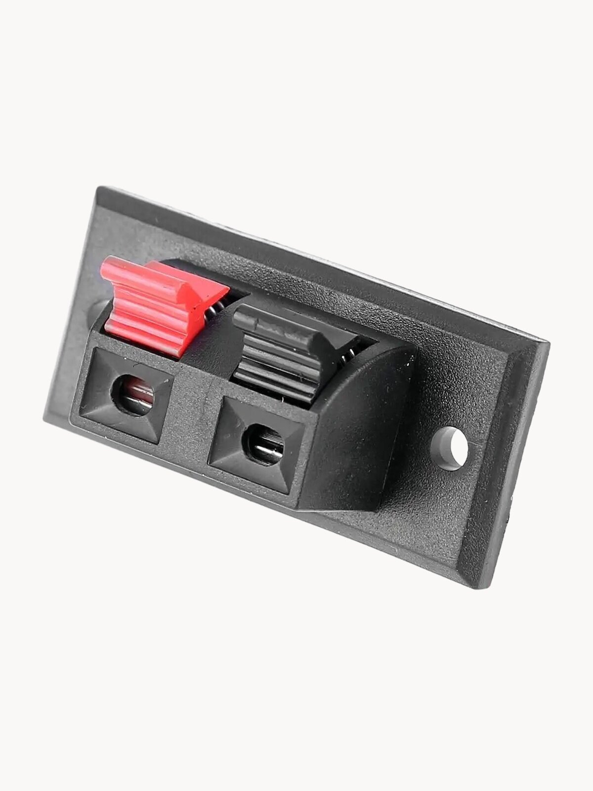 Разъем терминал аудио квадратный 40х20 мм для корпуса сабвуфера, колонки