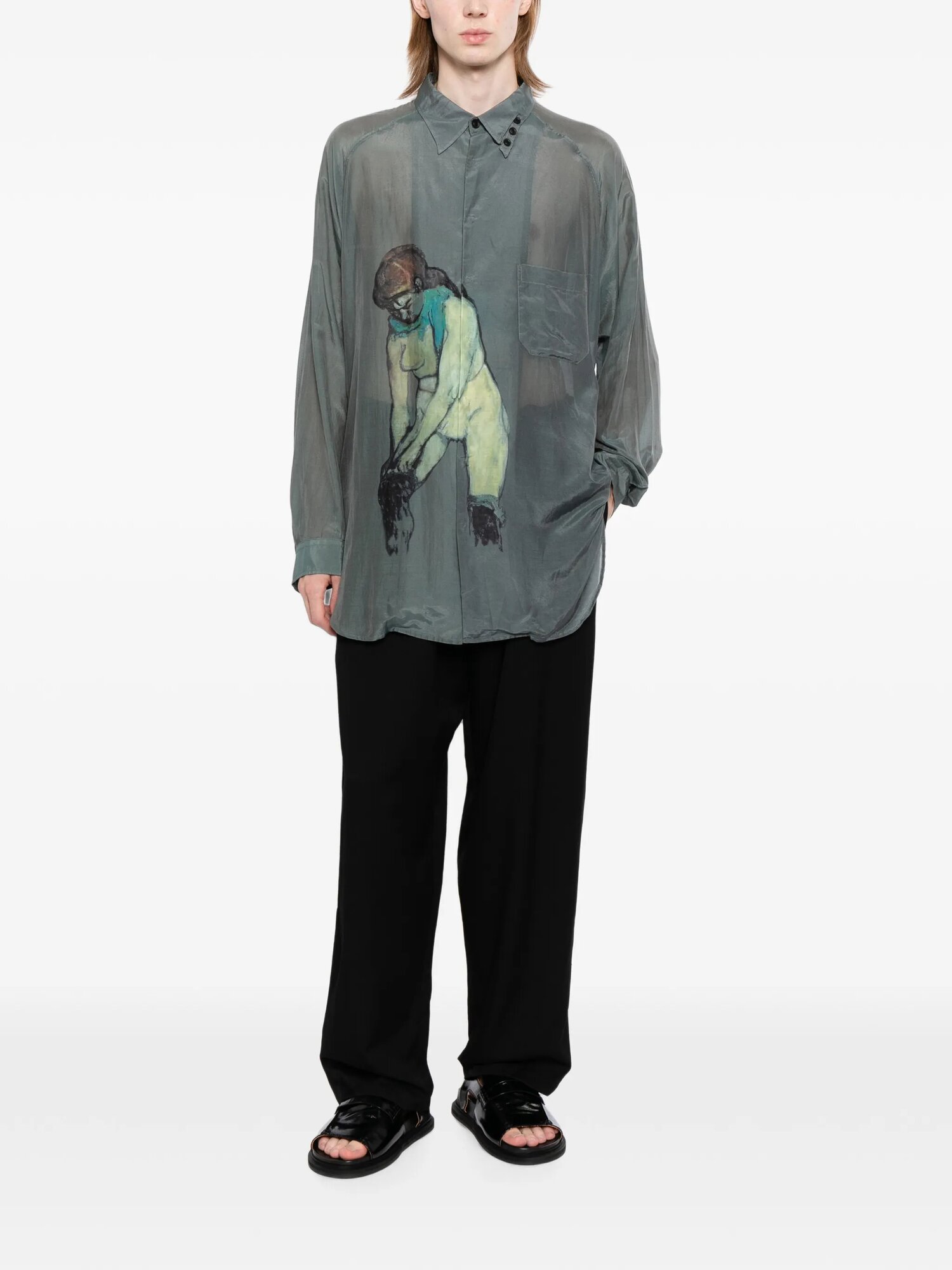 Рубашка Yohji Yamamoto, размер 50 — фото 1