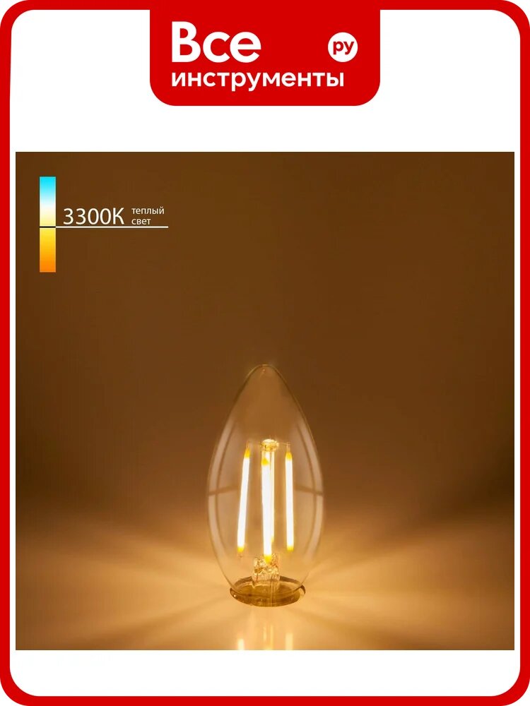 Светодиодная лампа Elektrostandard, свеча 7W 3300K E14 C35 прозрачный BLE1411 a049066