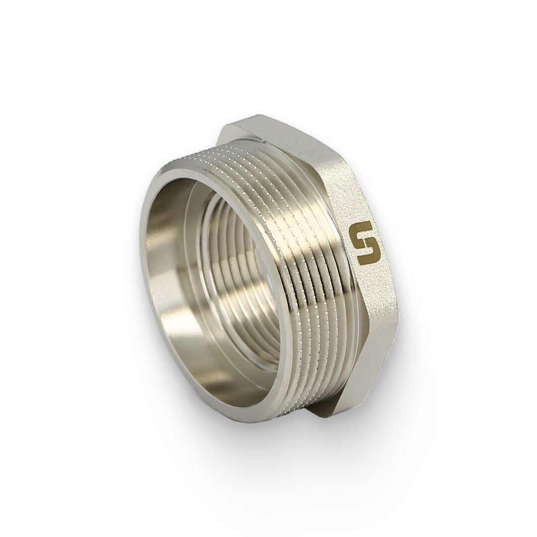 Футорка редукционная 2" x 1" 1/4 ВН, никель UNI-FITT OPTIMAL (604N7501)