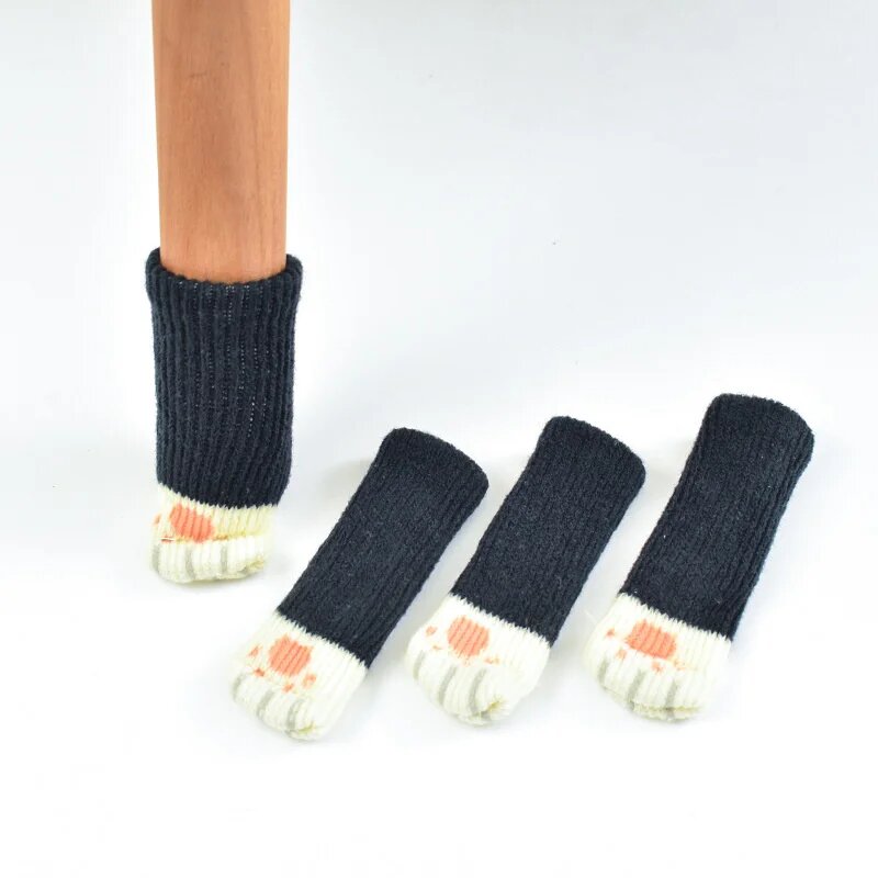 Чехлы для ножек стульев из шерсти и трикотажа 2 pcs