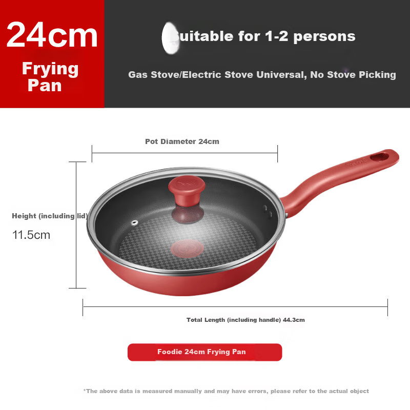 Сковорода Tefal с титановым покрытием 24 см для дома не прилипает, подходит для индукции, безопасна в посудомоечной