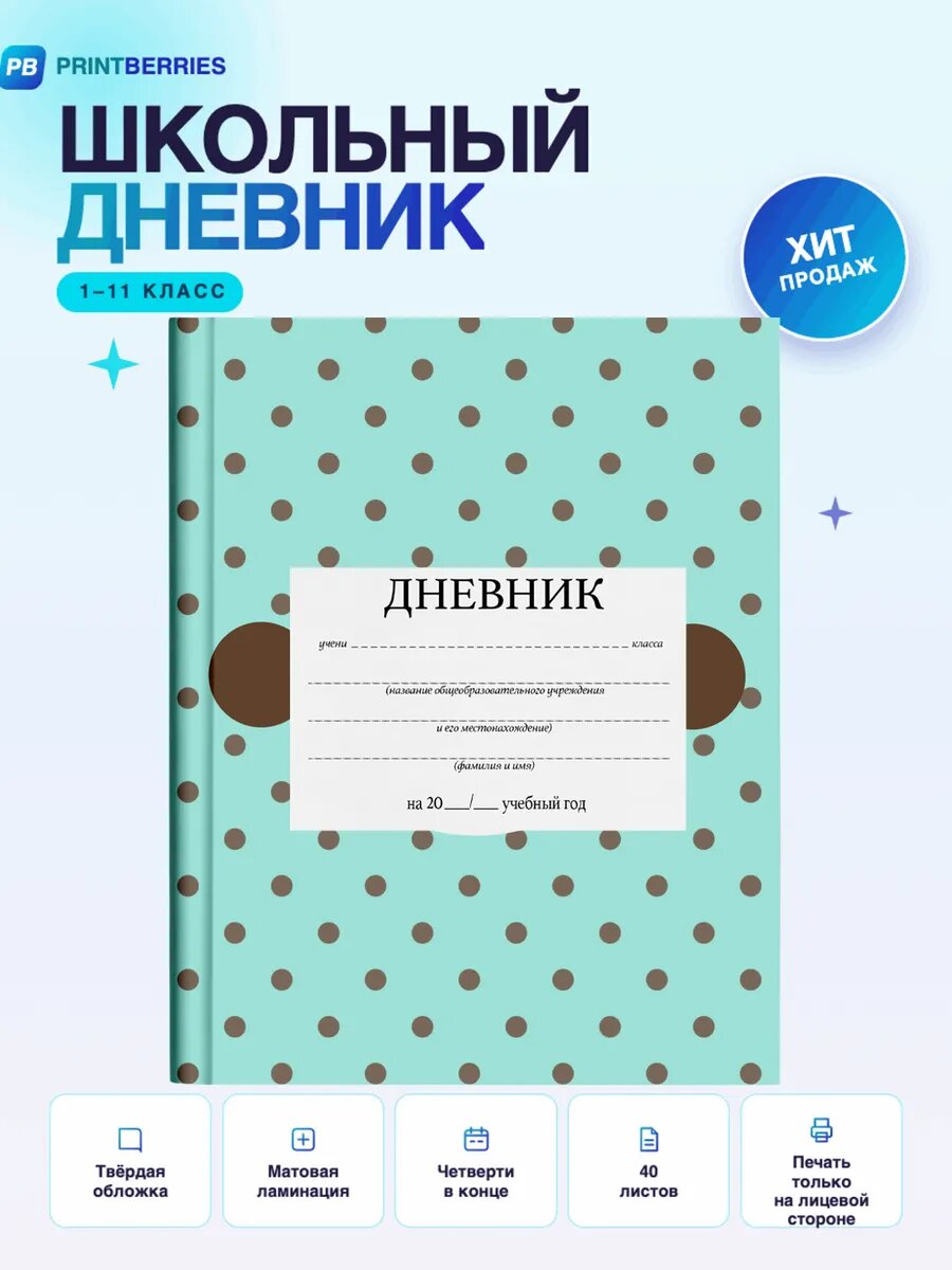 Школьный дневник горошек ретро эстетика коллаж арт узор 4