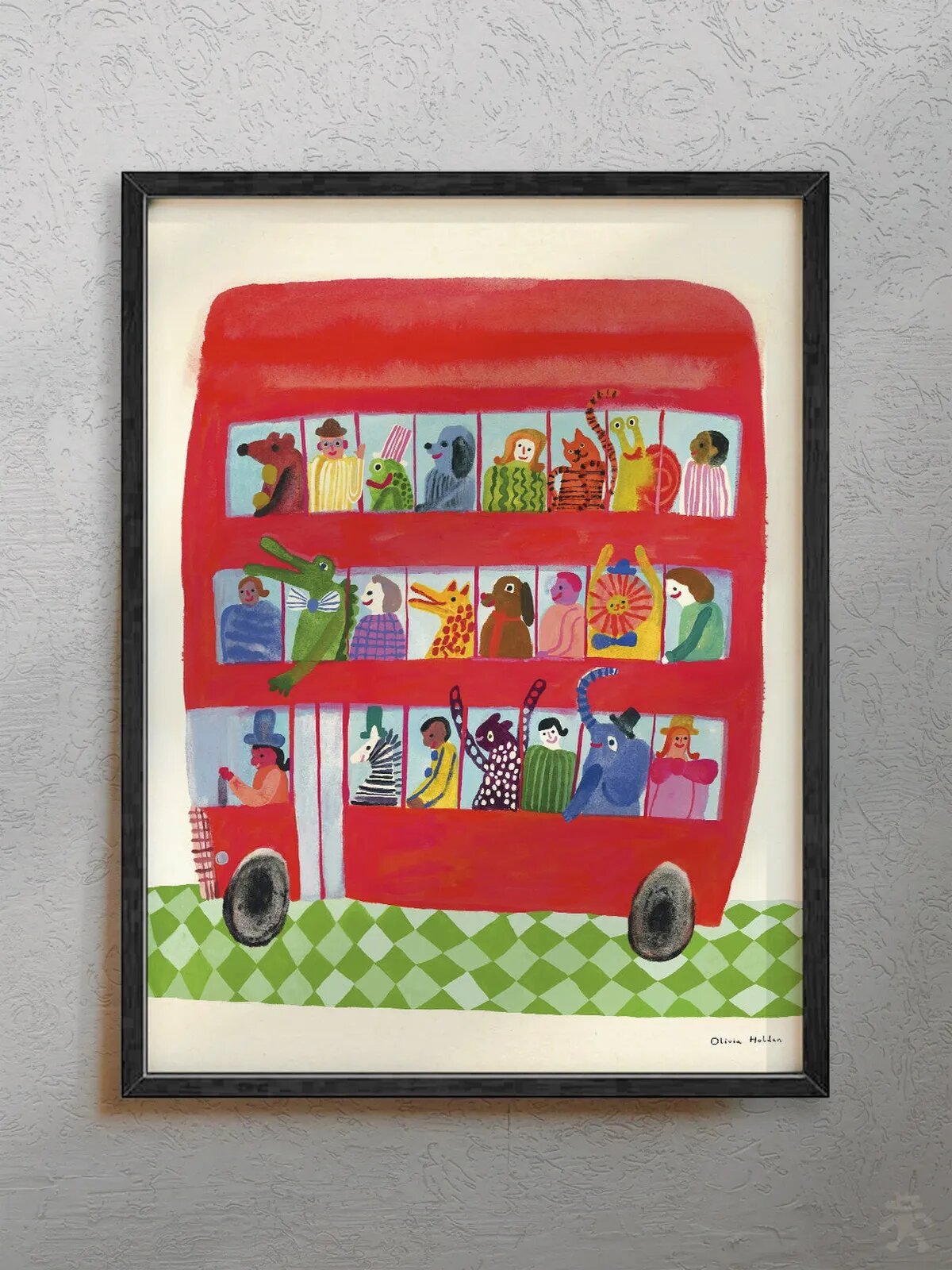 Интерьерный постер "Bus" в стиле pinterest, формата 30x40 см.