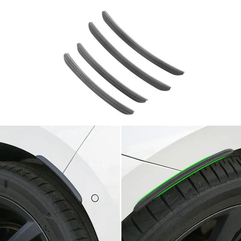 Для VW Golf 8 2020 2021 2022: Комплект из 4 черных накладок на колесные арки (аксессуары для автомобиля)