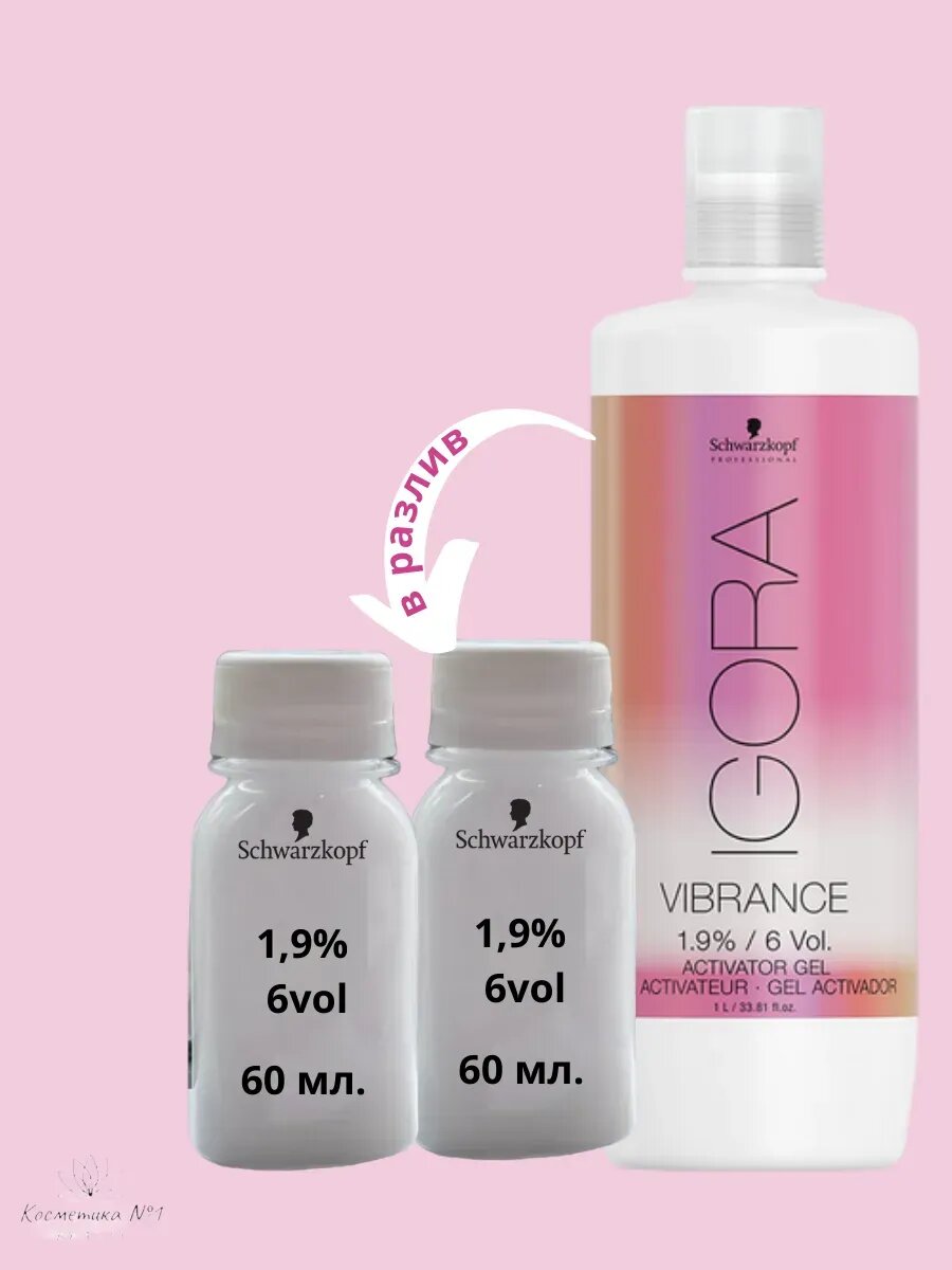 Гель-активатор 1,9% IGORA VIBRANCE 60 мл в разлив 2 шт