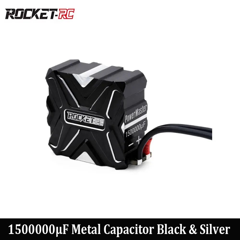 ROCKET-RC конденсатор 1500000 мкФ Black Silver