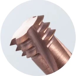 Фреза резьбонарезная трехзубая YM HRC65 для обработки алюминия Steel Processing, M16-2