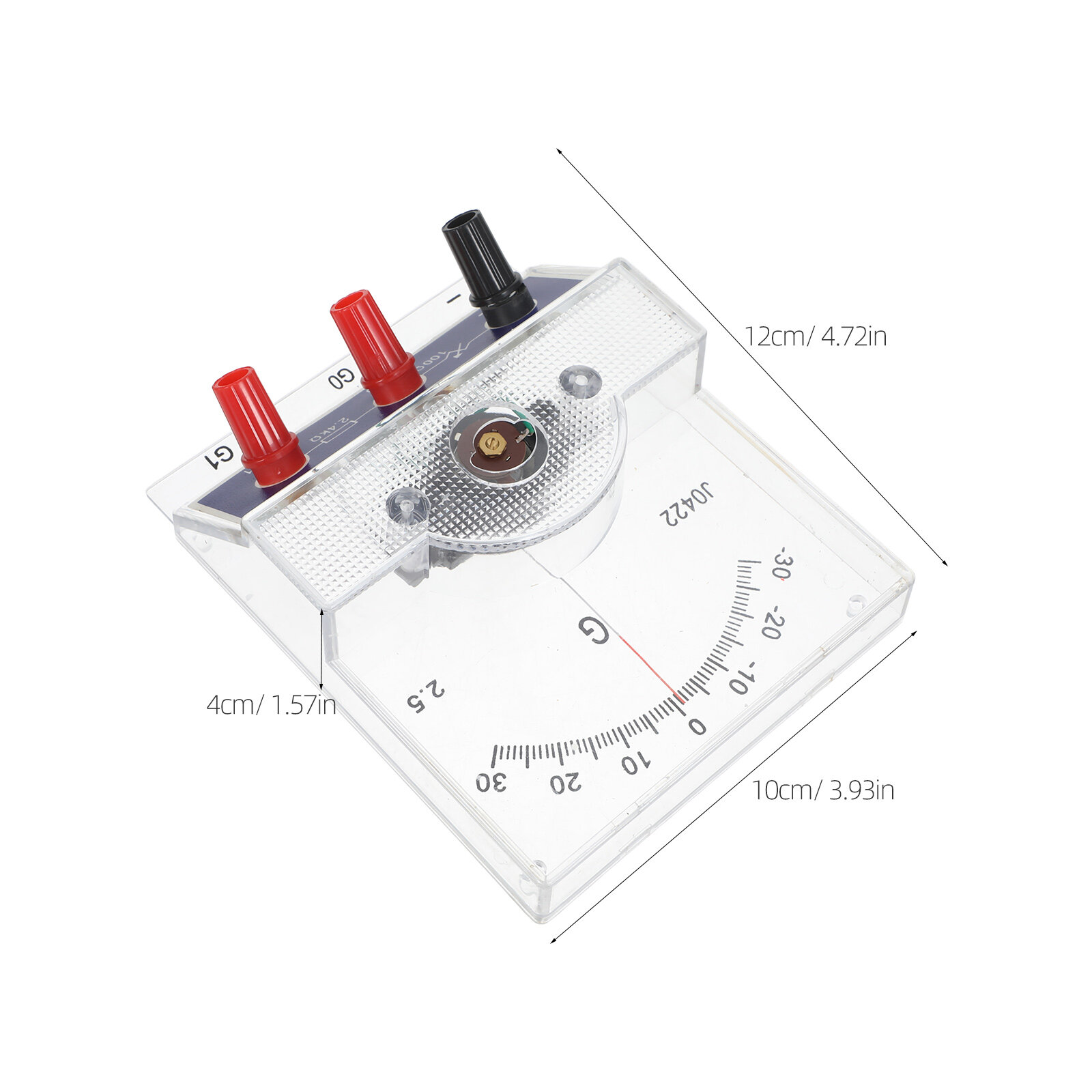 Прозрачный пластмассовый dc вольтметр для домашних физических экспериментов