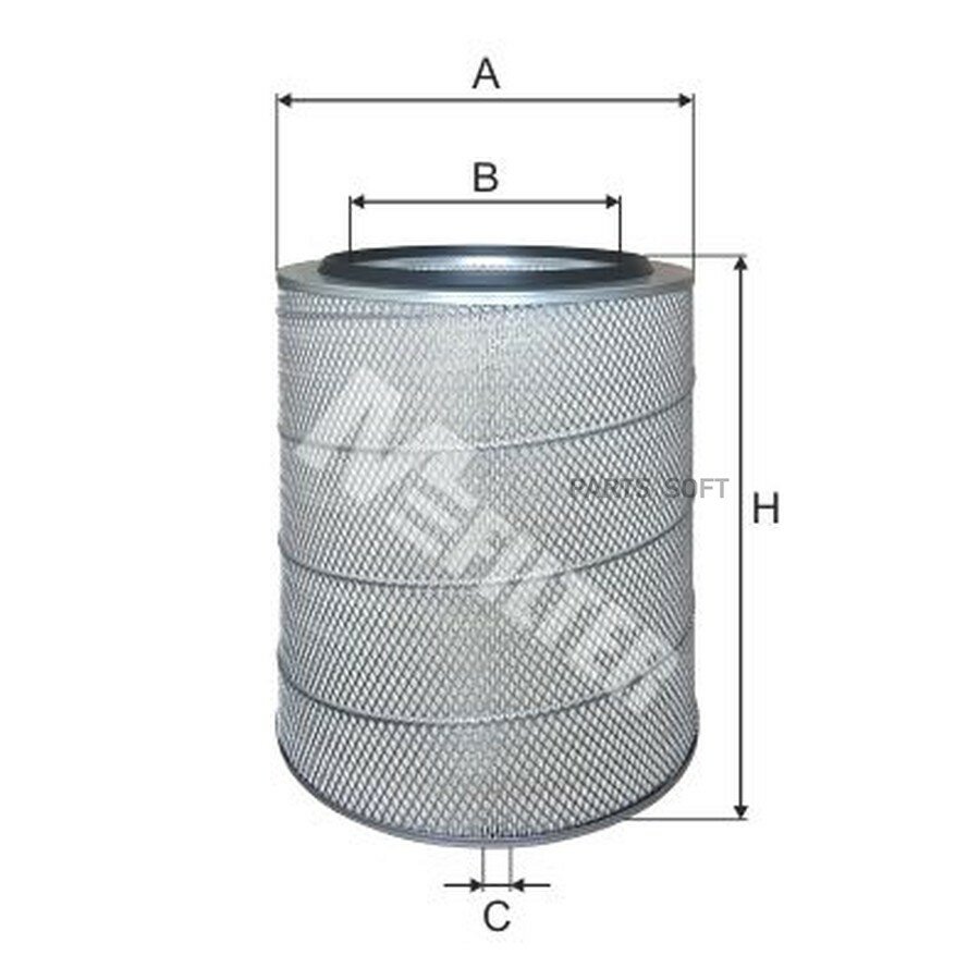 M-FILTER A800 фильтр воздушный ! H483 D327 d215.7 \ IVECO Cursor13