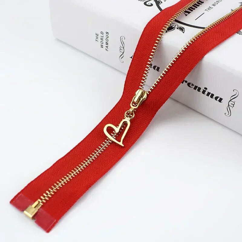 Молнии Meetee 3# металлические RedGold 60cm-Open-End