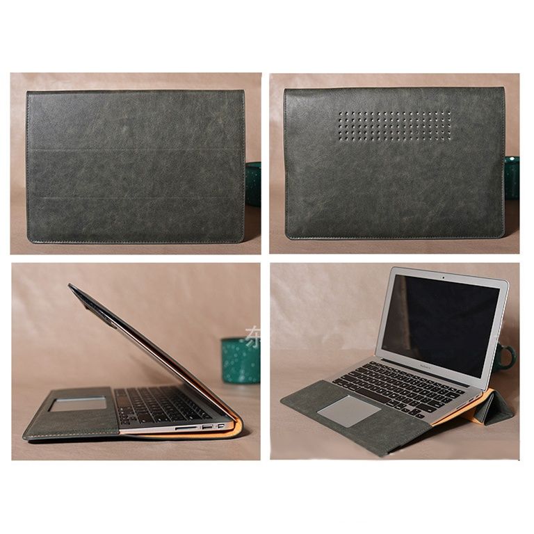 Чехол для ноутбука Xiaomi Mi Notebook Air 12.5" (черный) кожаный