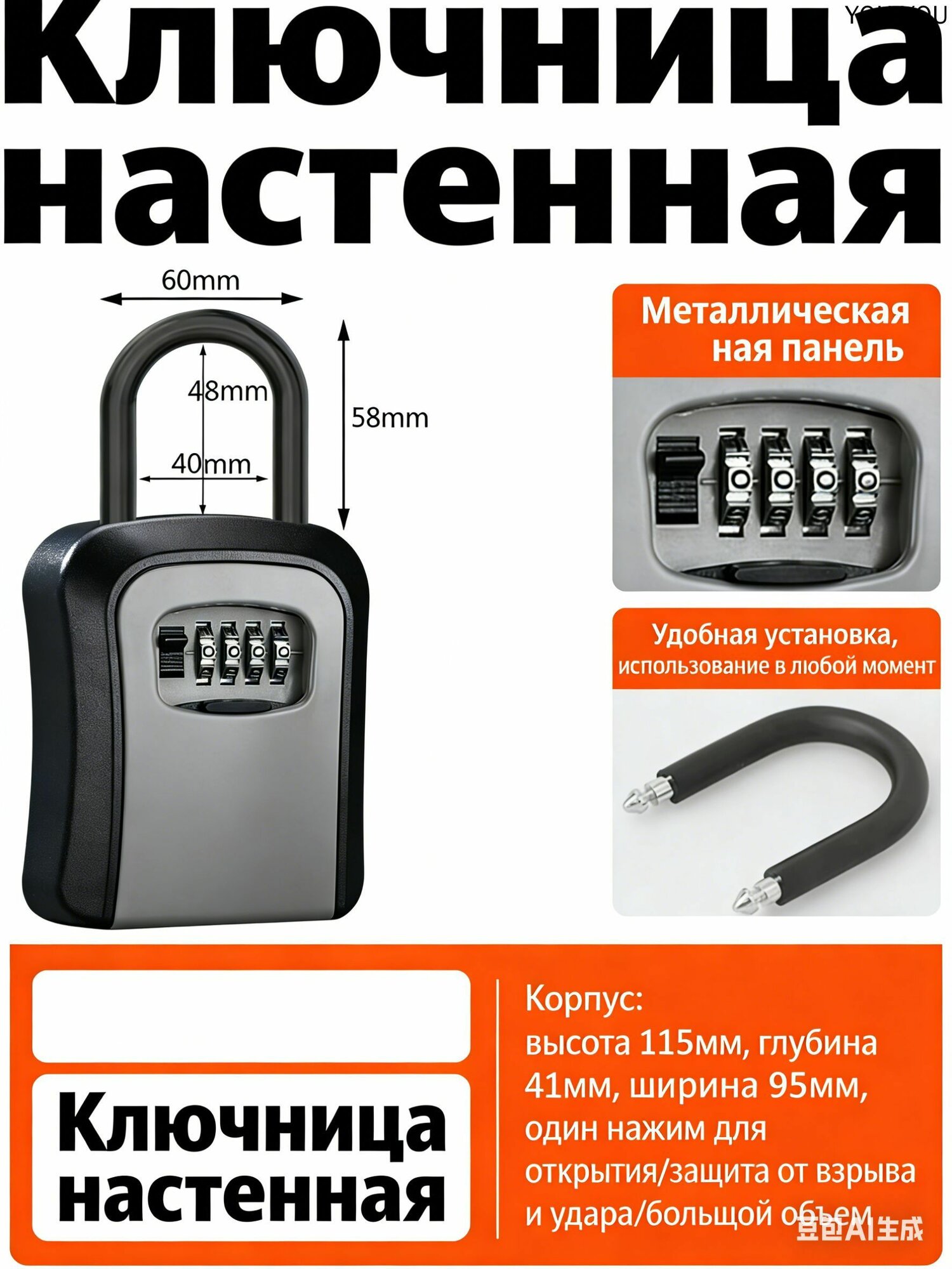 Ключница настенная 1 шт