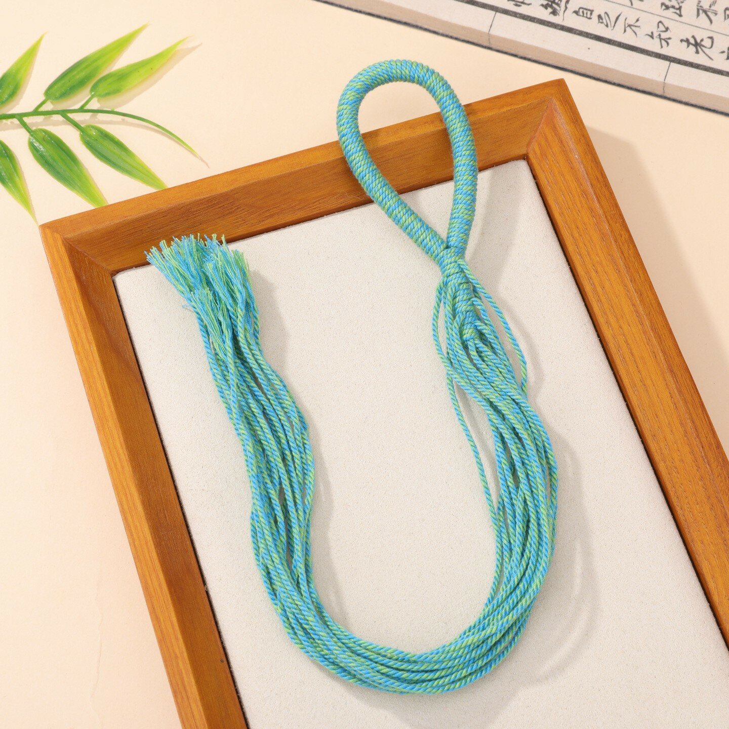 DIY тибетская хлопковая нить для плетения подвеска - изумрудно-зеленый 24-нитка 17 нитей для бисероплетения