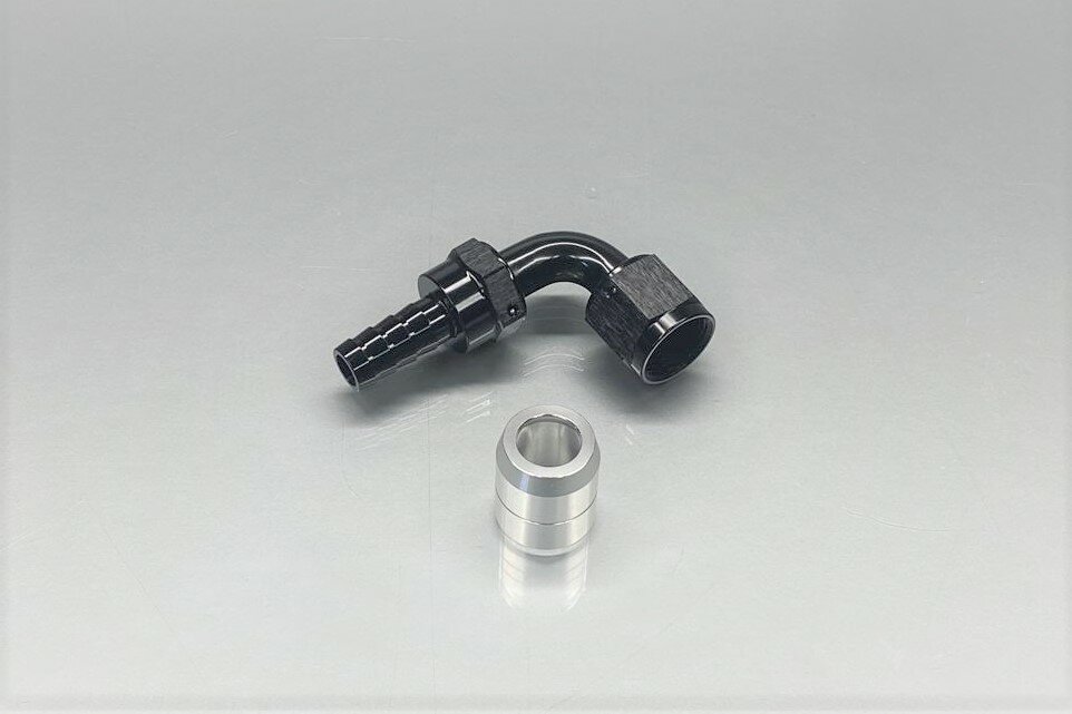 LEVEL Performance Обжимной фитинг AN6 90° для шланга, GB1210C-9006