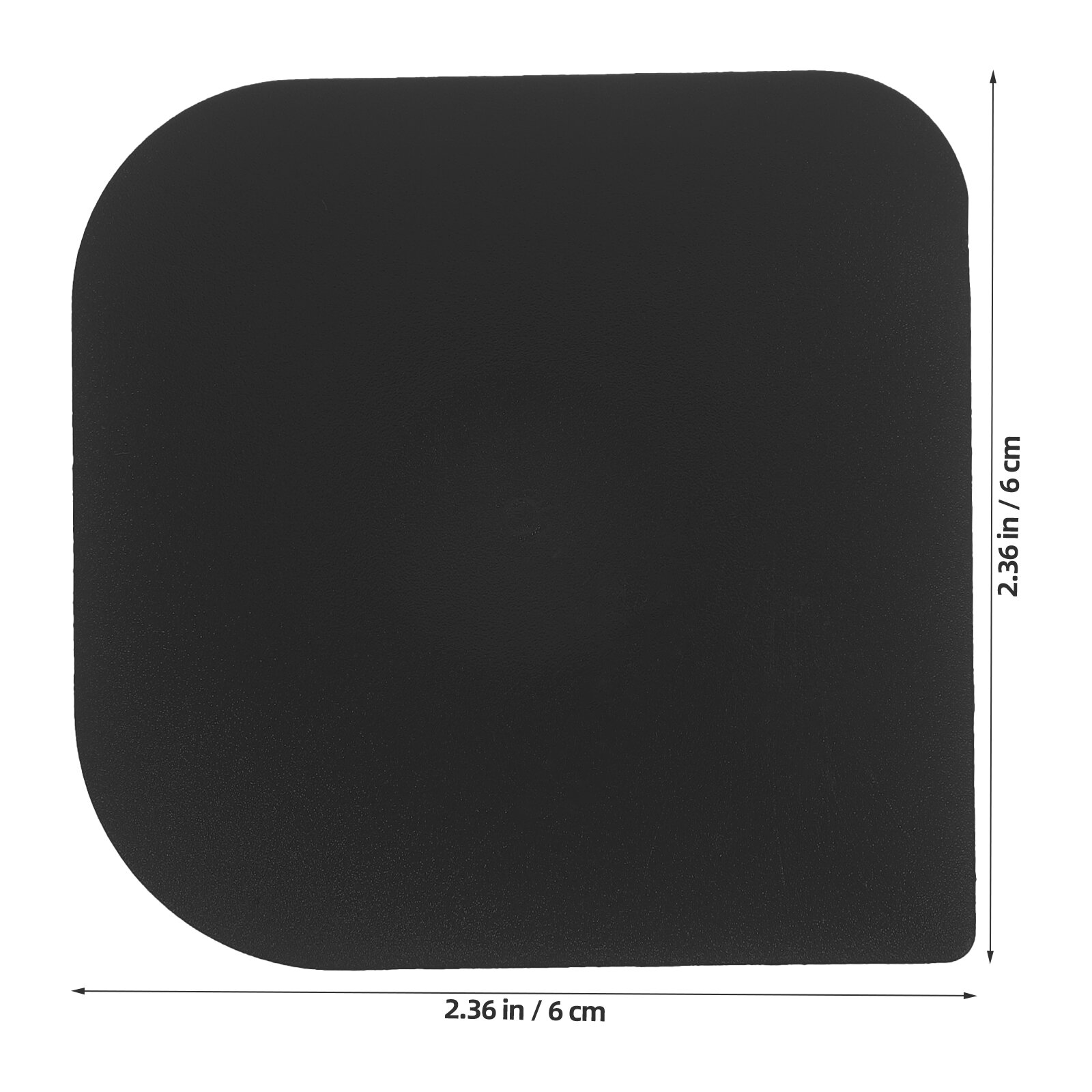 Скребок Для Кастрюль Из Восстанавливаемого Пластика Чёрный 6.00X6.00X0.50Cm