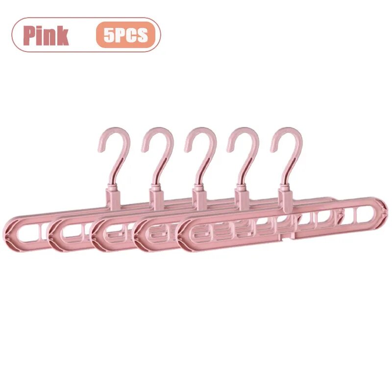 Складная поворотная вешалка из пластика Pink-5PCS