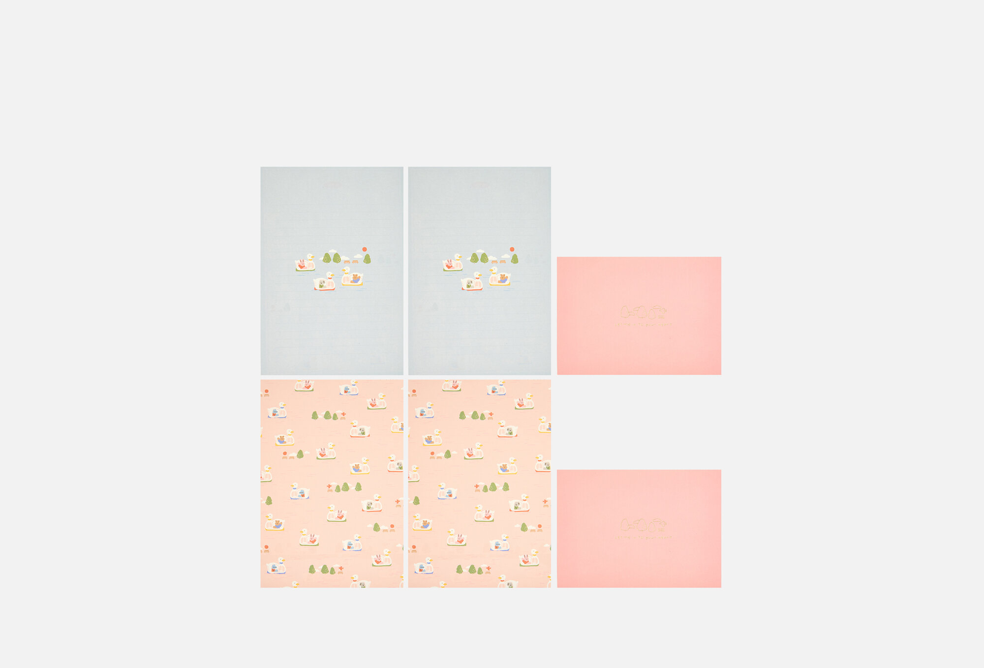 Конверт с бумагой для письма DAILYLIKE My buddy 01 Duck boat