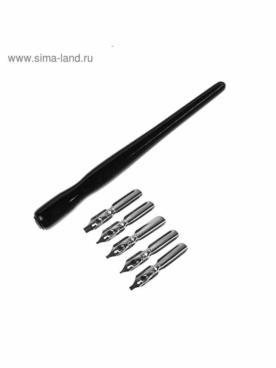 Комплект перьев и держатель для письма и рисования