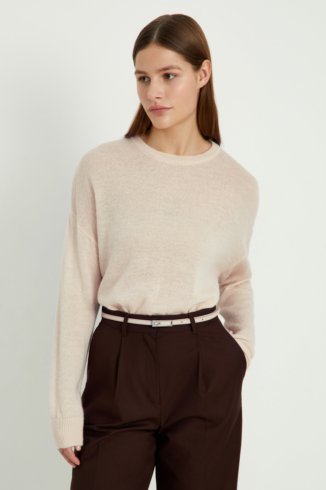 Джемпер из мохера и шерсти