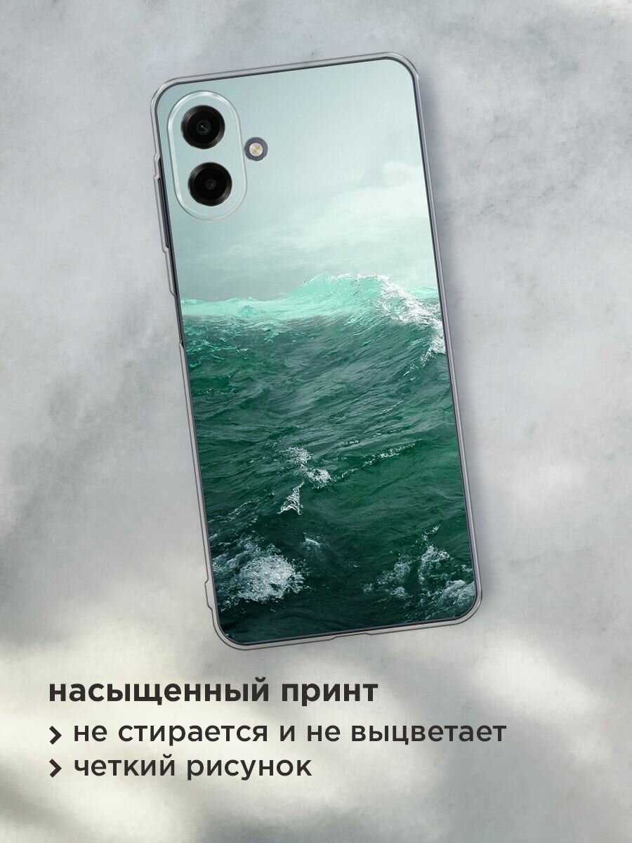 Чехол на Samsung Galaxy A07 / Самсунг А07 с принтом "Волны 12" — фото 1