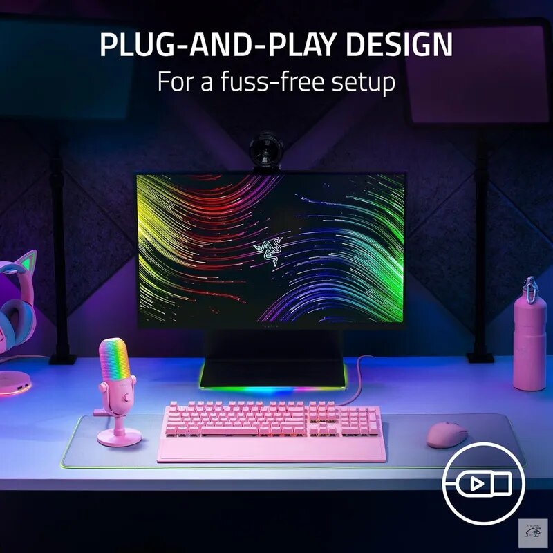 Razer Микрофон студийный Seiren V3 Chroma, розовый