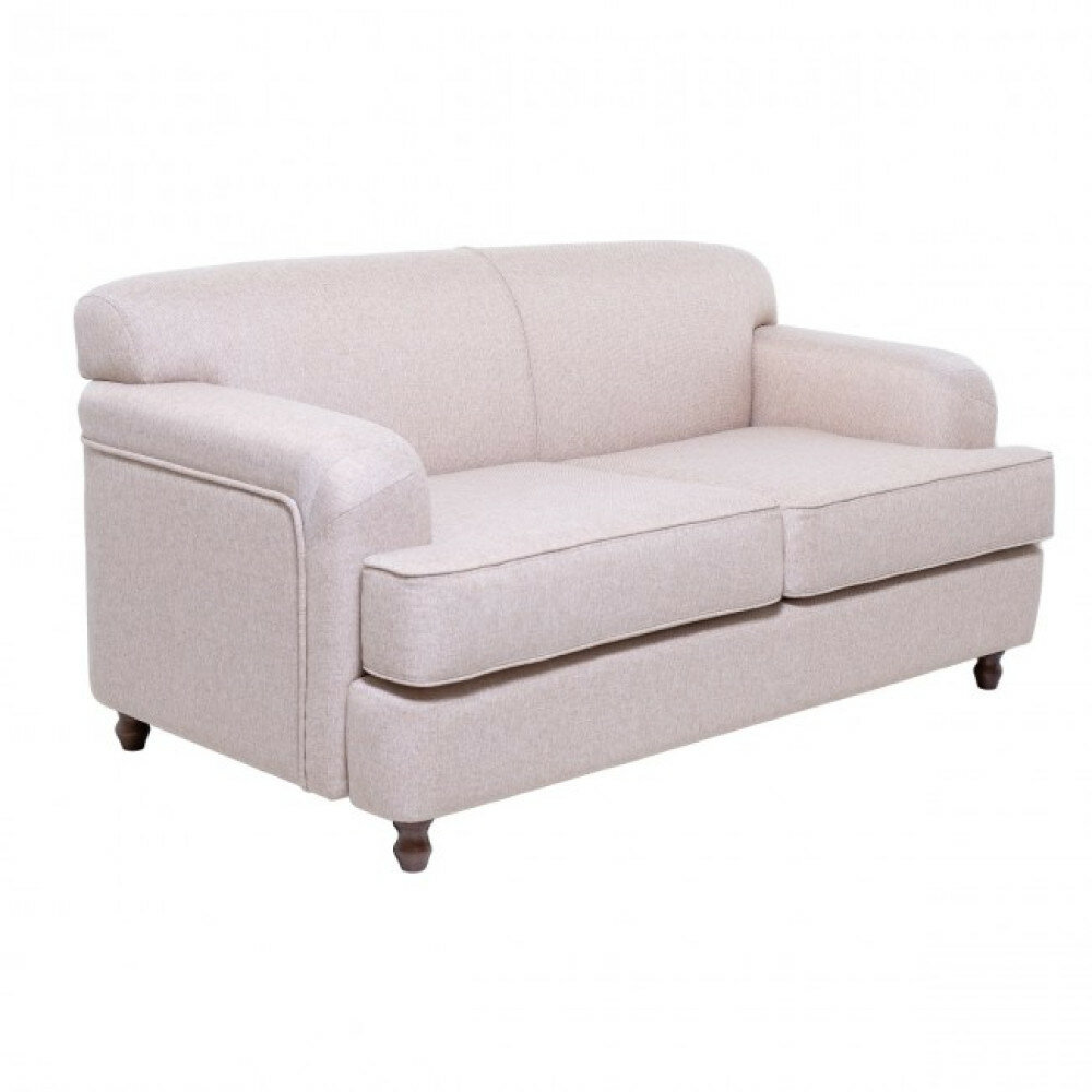 Бежевый тканевый диван Шангрила "КР-Stone", 170х90х82 см, прямой, двухместный, спальное место 190x120 см