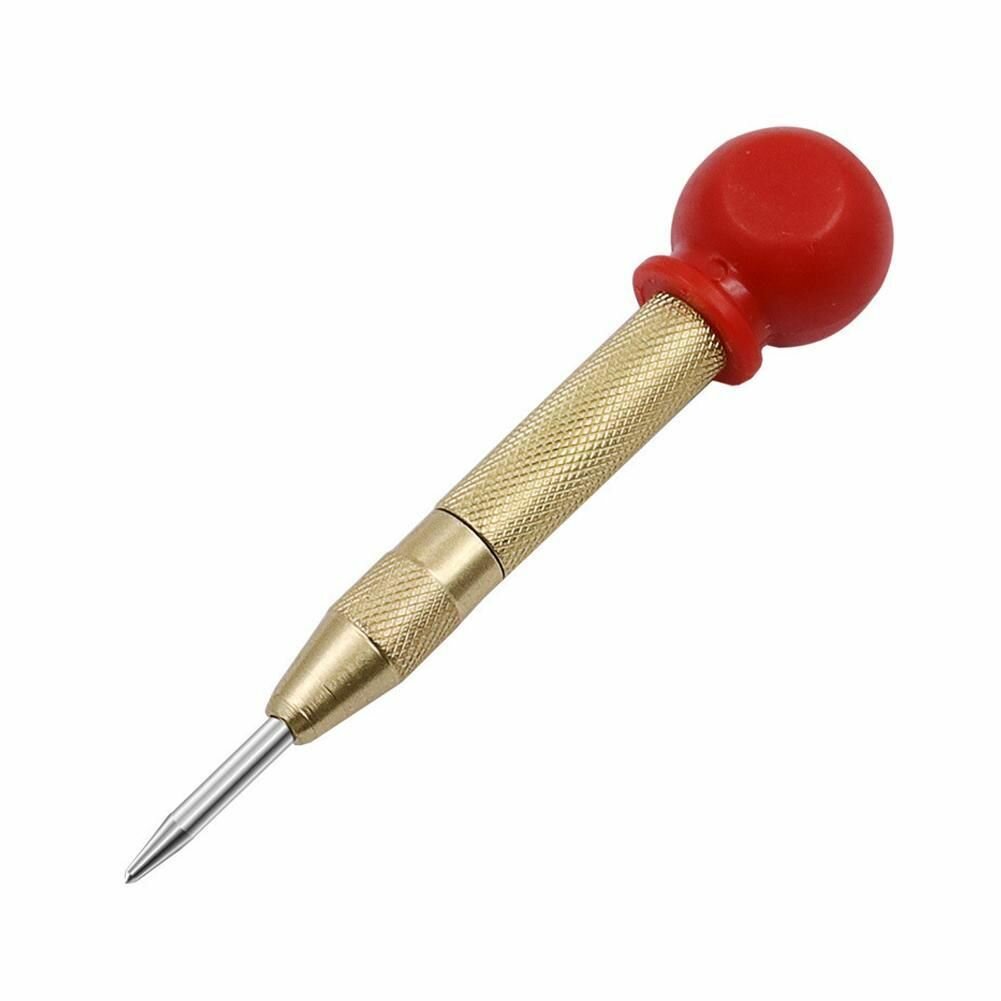 Центроискатель автоматический пружинный, кернер для стекла и металла, инструмент для разбивания стекла, пробойник для точного сверления