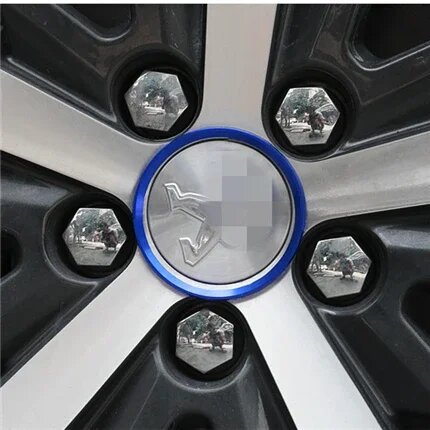 Колпачки для ступицы колеса из алюминиевого сплава, для Peugeot 5008, 3008, 4007, 4008, 508, Синий