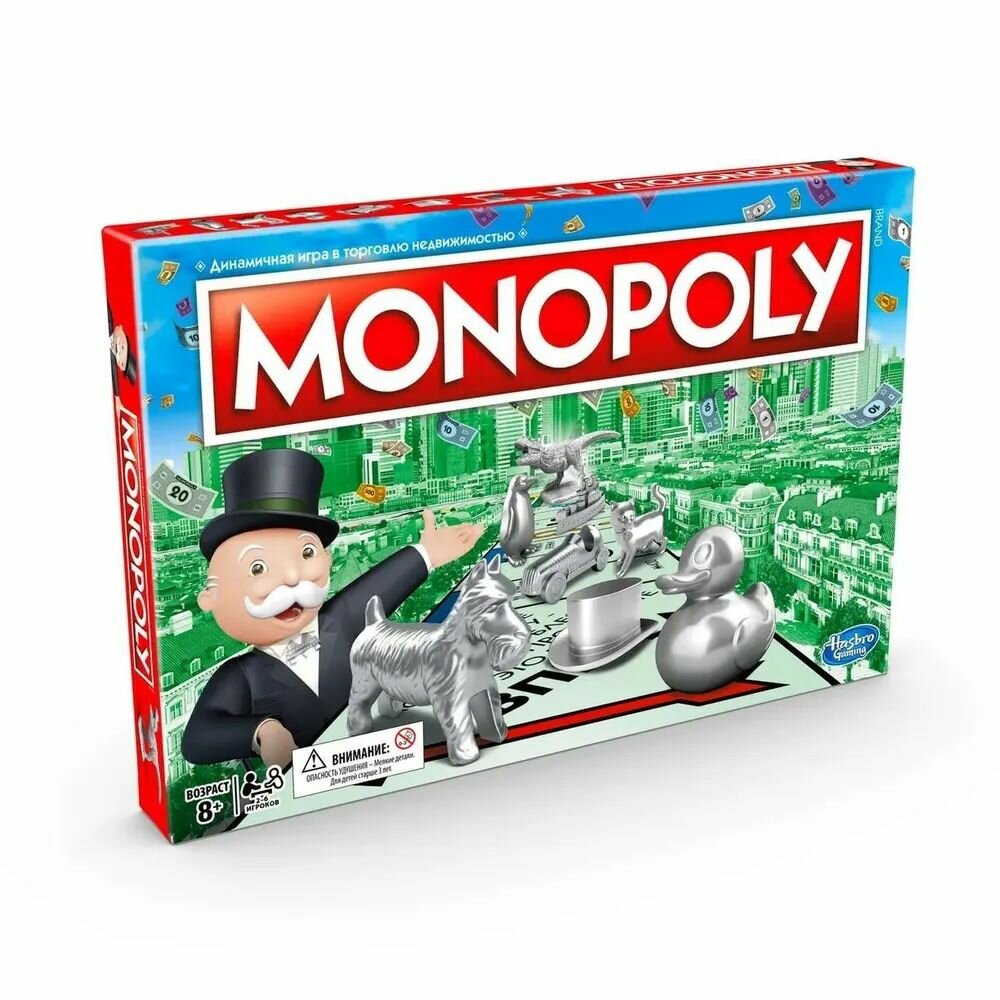 Настольная игра Monopoly Классическая Монополия Обновленная C1009
