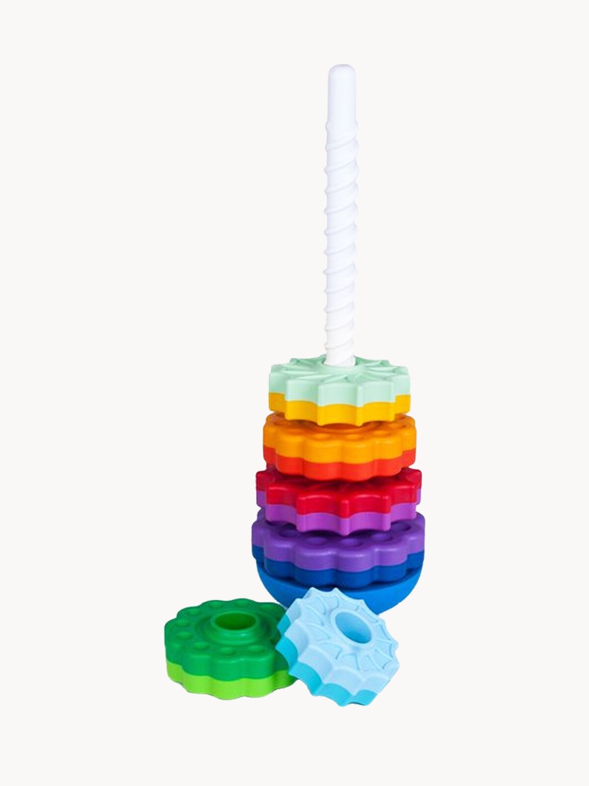 Пирамидка детская Веселые шестеренки, 41 см / Сортер / Подарок