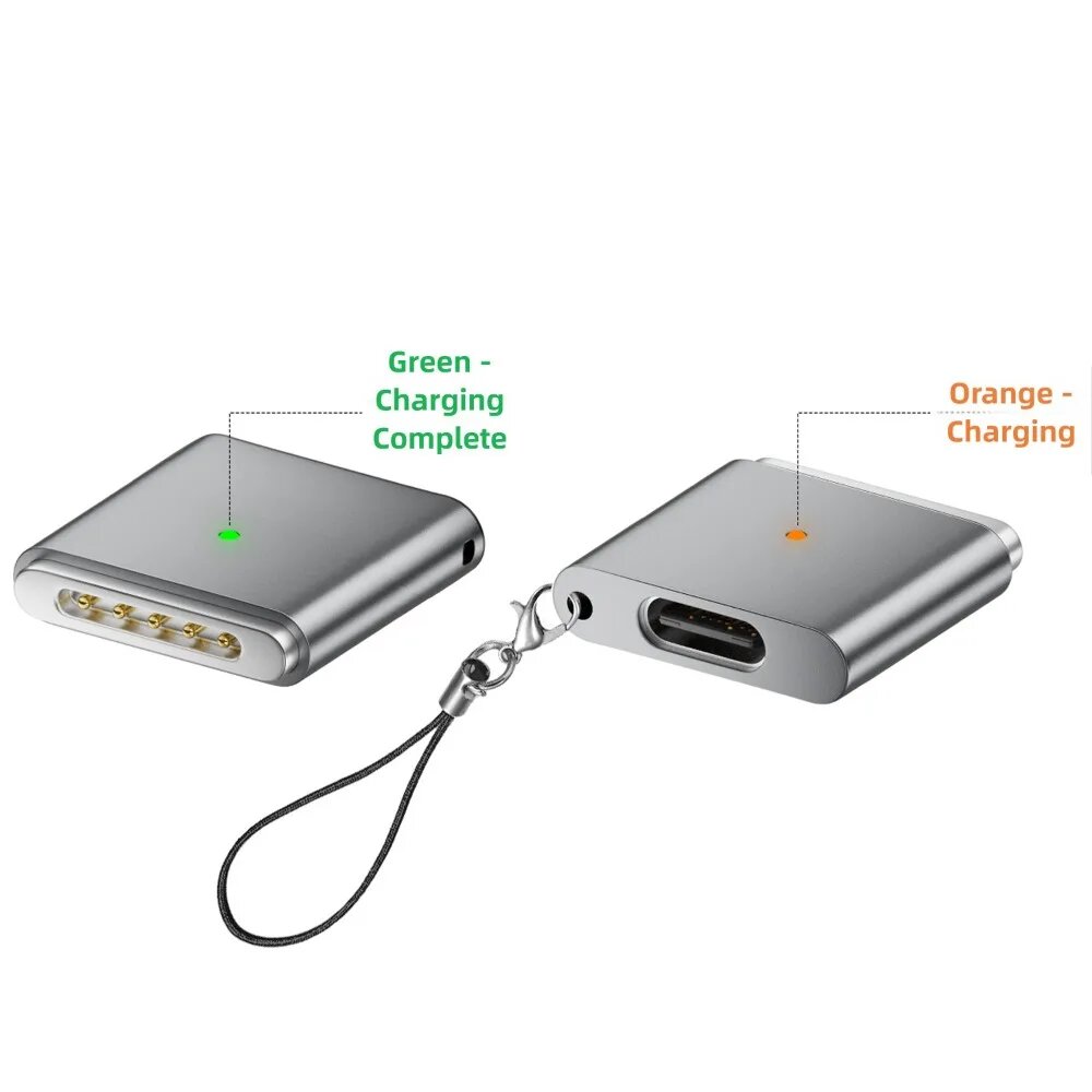 Конвертер USB-C в Magsafe 3 100W, Grey