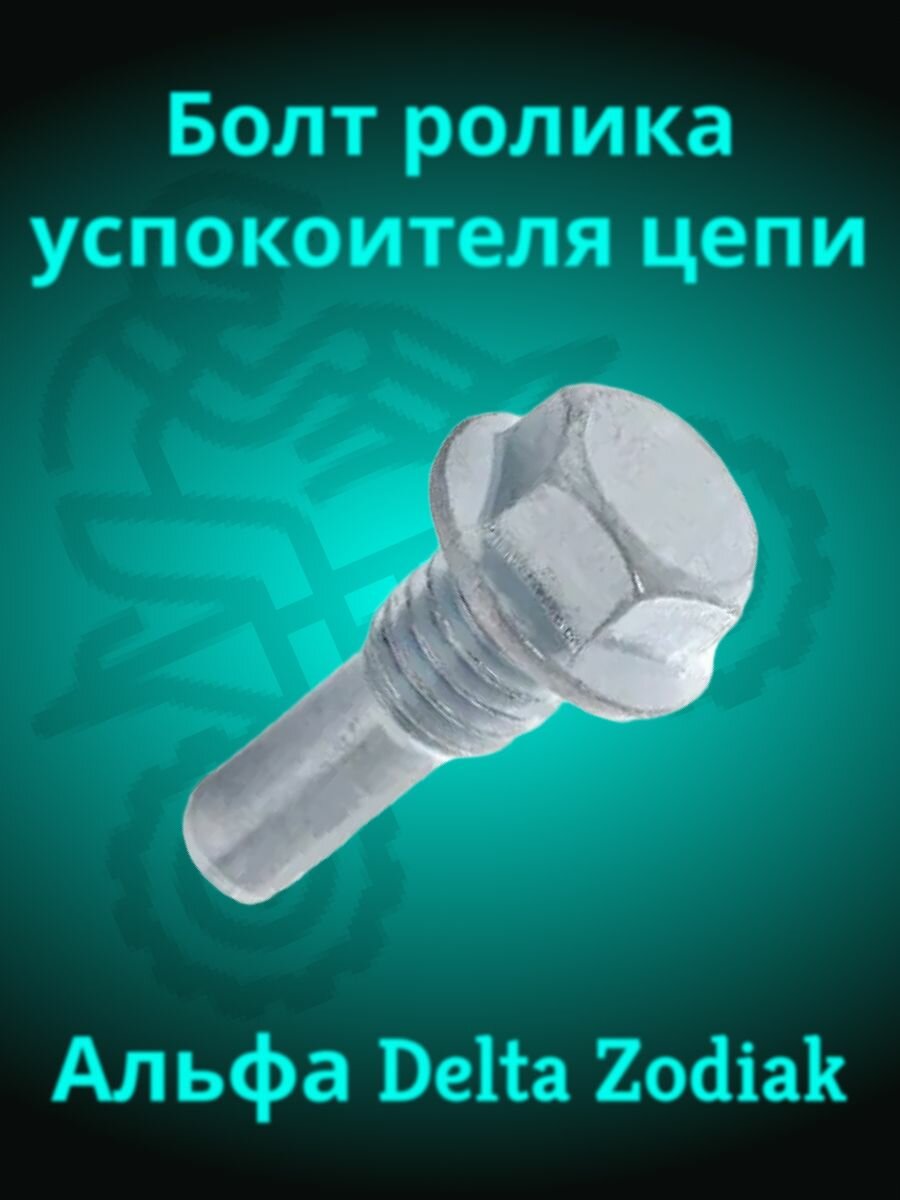 Болт направляющего ролика успокоителя цепи ГРМ на мопед Альфа Delta Zodiak квадроцикл питбайк